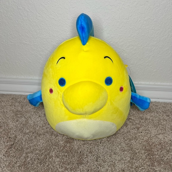 Squishmallows | Toys | New Disney Flounder Little Mermaid Squishmallow ...